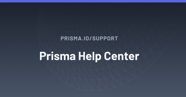 Prisma Help Center